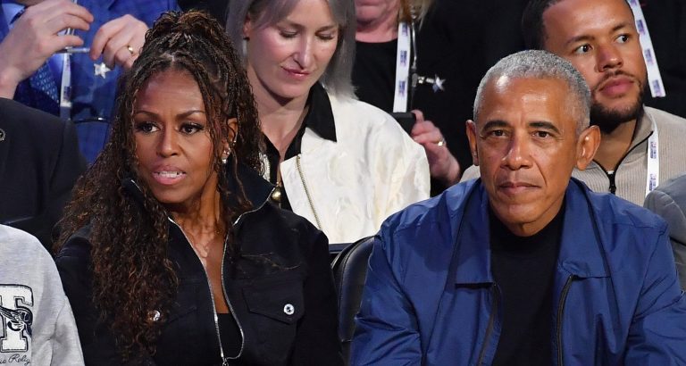 Obamas Dap Up NBA Stars as Celebs Pack Courtside for 2026 All-Star ...